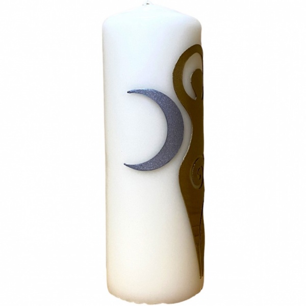 Gold Goddess - Large Pillar Candle - Sons of Asgard