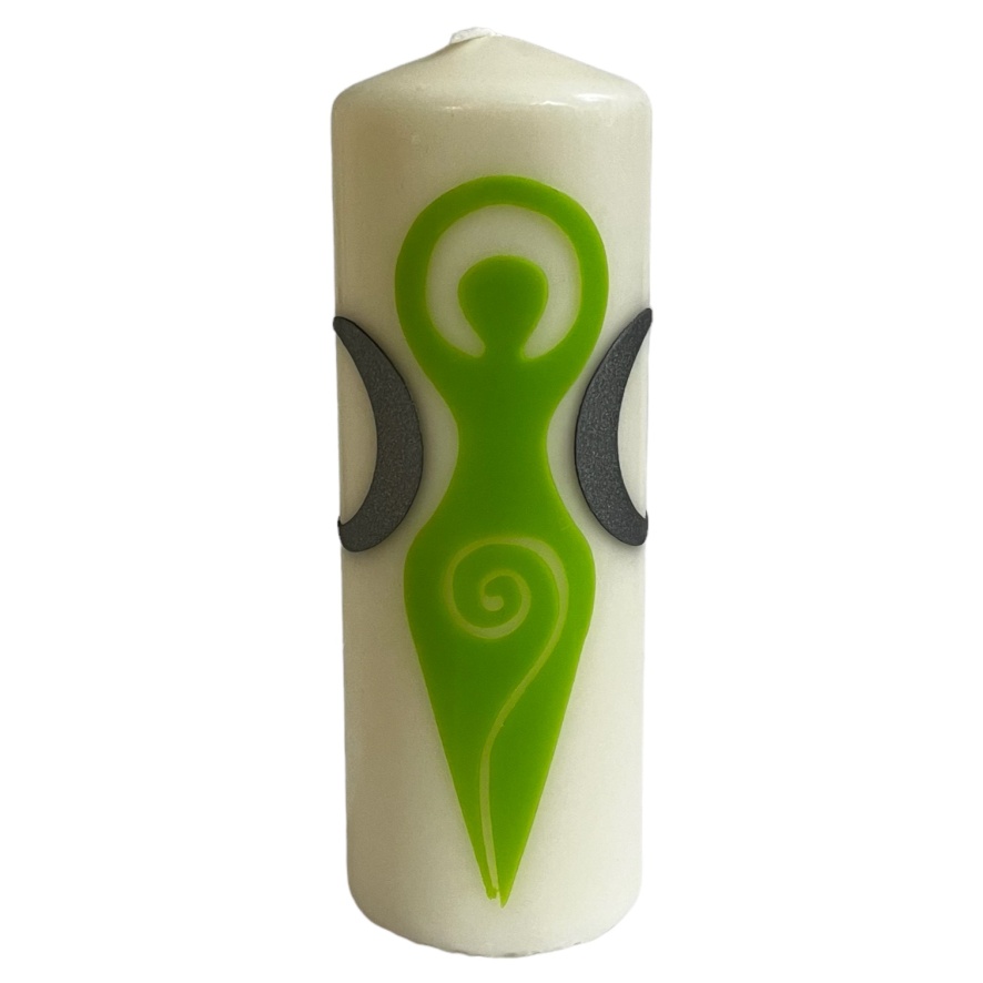 Light Green Goddess - Large Pillar Candle - Sons of Asgard