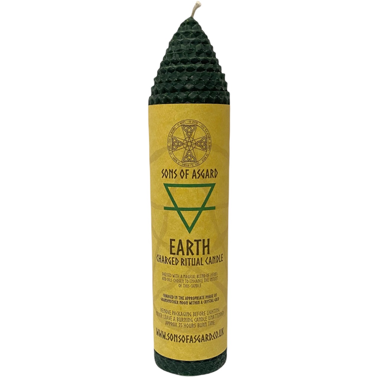Elemental - Earth - Beeswax Ritual Candle - Sons of Asgard