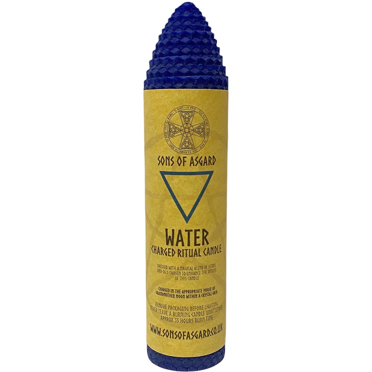 Elemental - Water - Beeswax Ritual Candle - Sons of Asgard