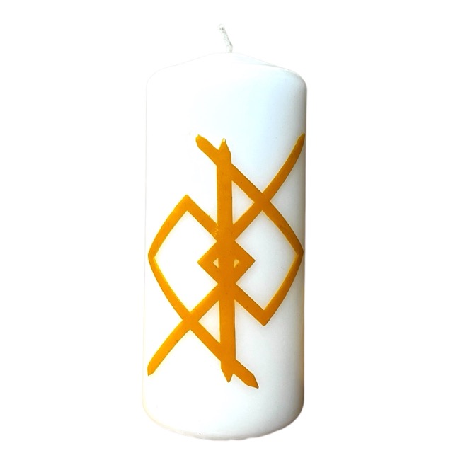 House Blessing - Bind Rune Pillar Candle - Sons of Asgard