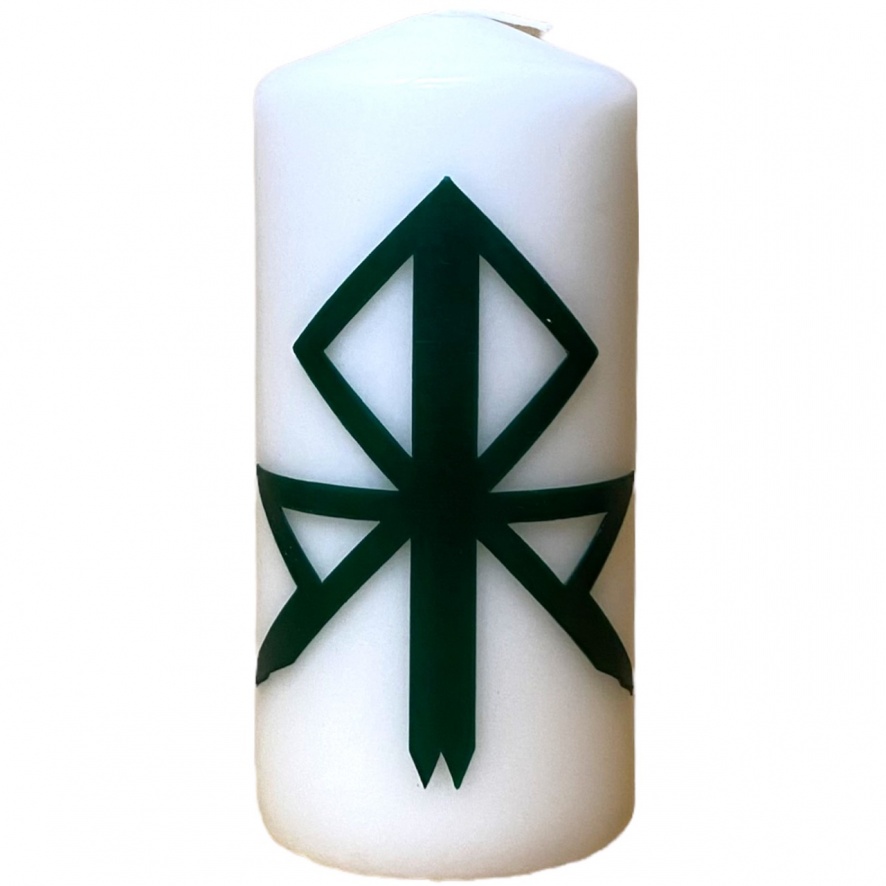 Prosperity - Bind Rune Pillar Candle - Sons of Asgard